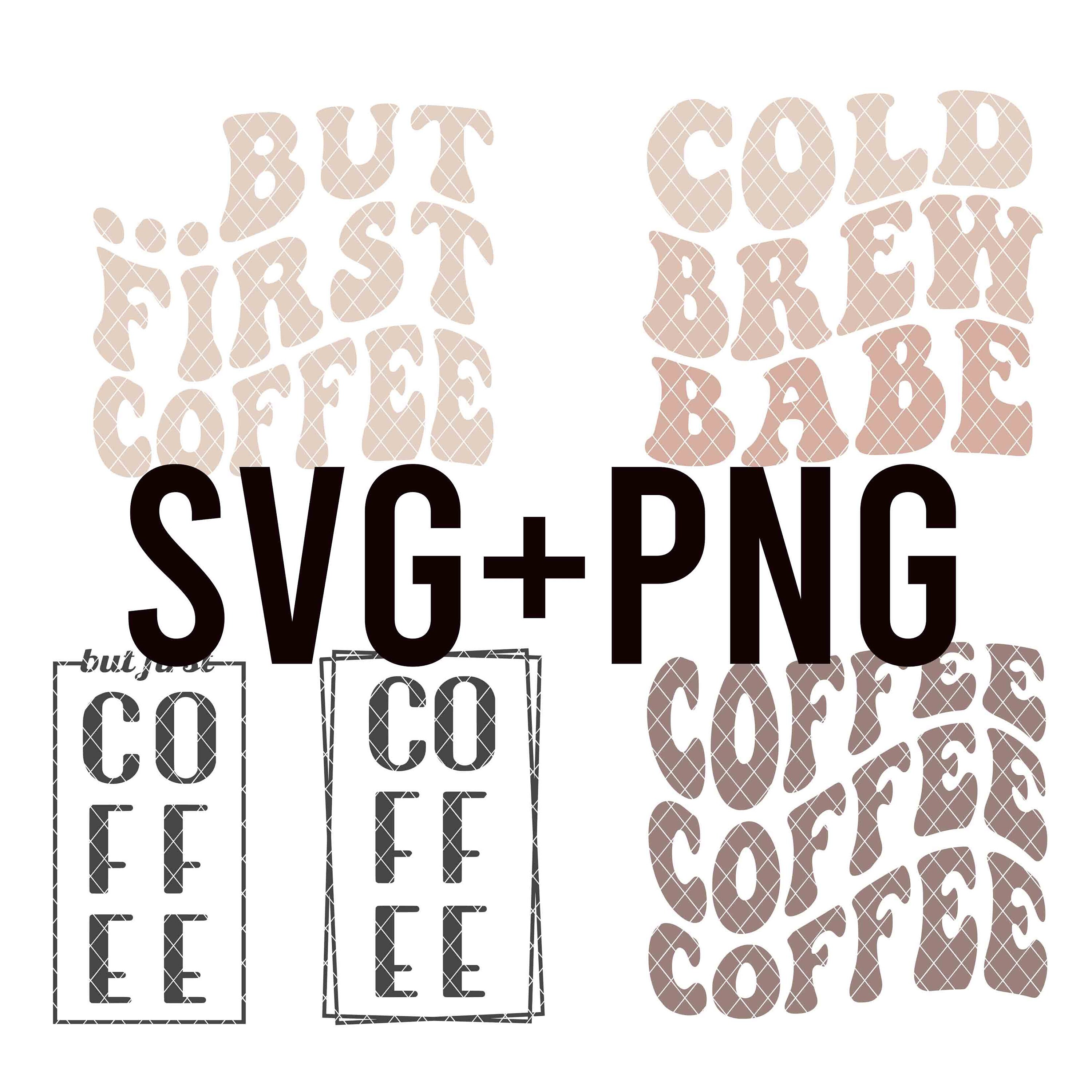 Coffee SVG PNG Set Clipart Cricut Silhouette Libbey Can - Etsy