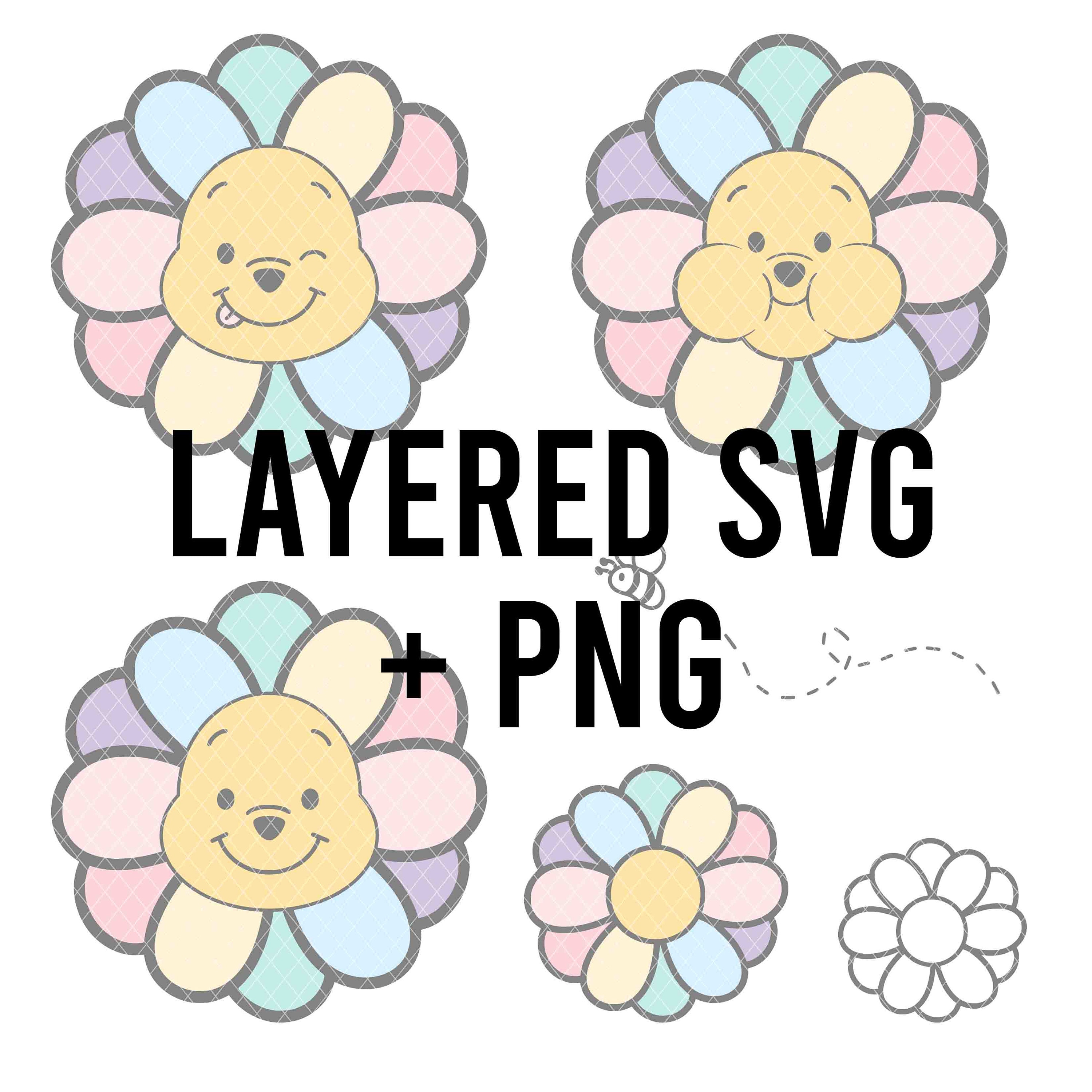 Classic Winnie The Pooh Flowers