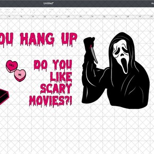 Ghostface Valentines SVG PNG Cricut Silhouette BUNDLE - Etsy