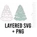 Nostalgic Ceramic Christmas Tree SVG Layered by Colour + PNG - Etsy