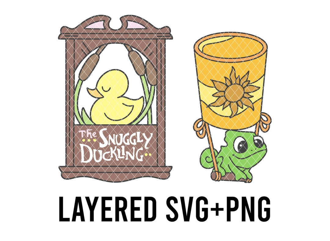 Snuggly Duckling Pascal Layered by Colour SVG + PNG - Etsy