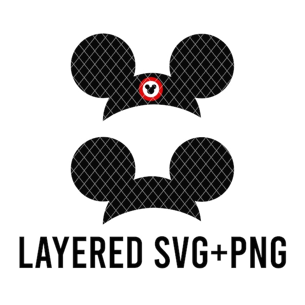 Mickey Ears Svg - Etsy