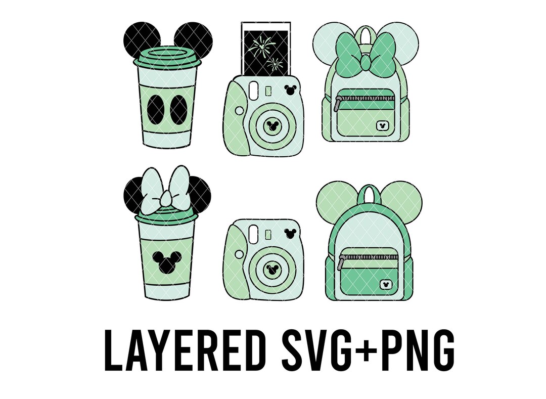 Mickey Magic Bundle Clipart, Layered SVG PNG - Etsy