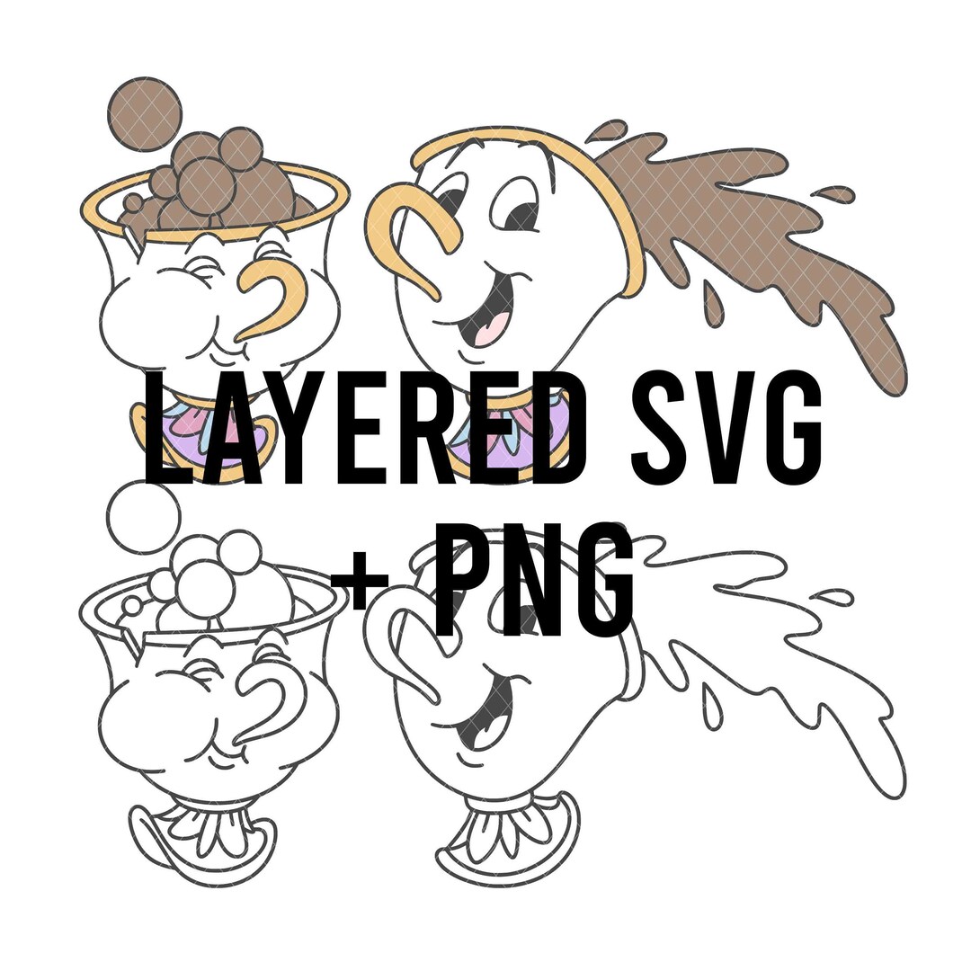 Chip Svg Layered by Colour PNG Cricut, Silhouette - Etsy UK