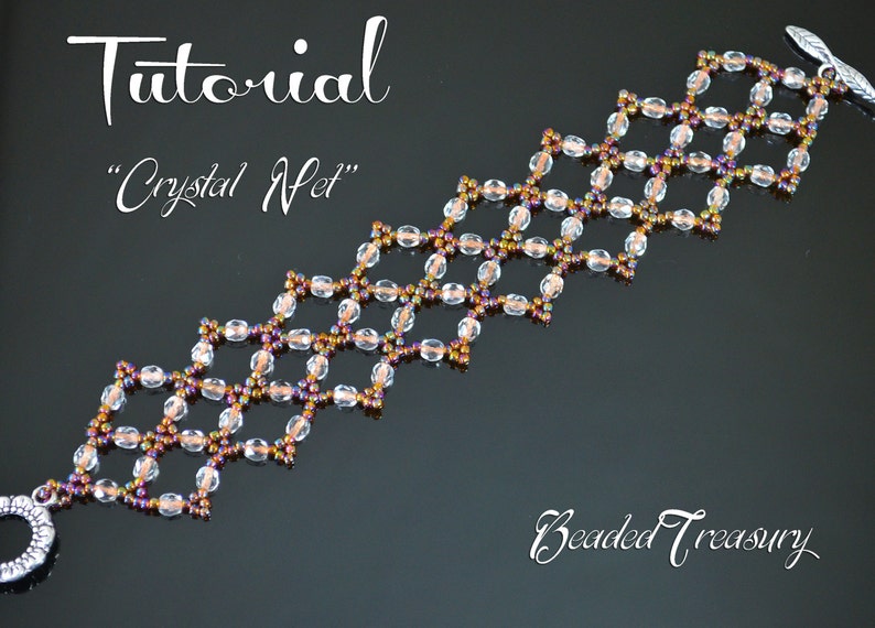Crystal Net Bead Pattern Beading Tutorial Beadwoven - Etsy
