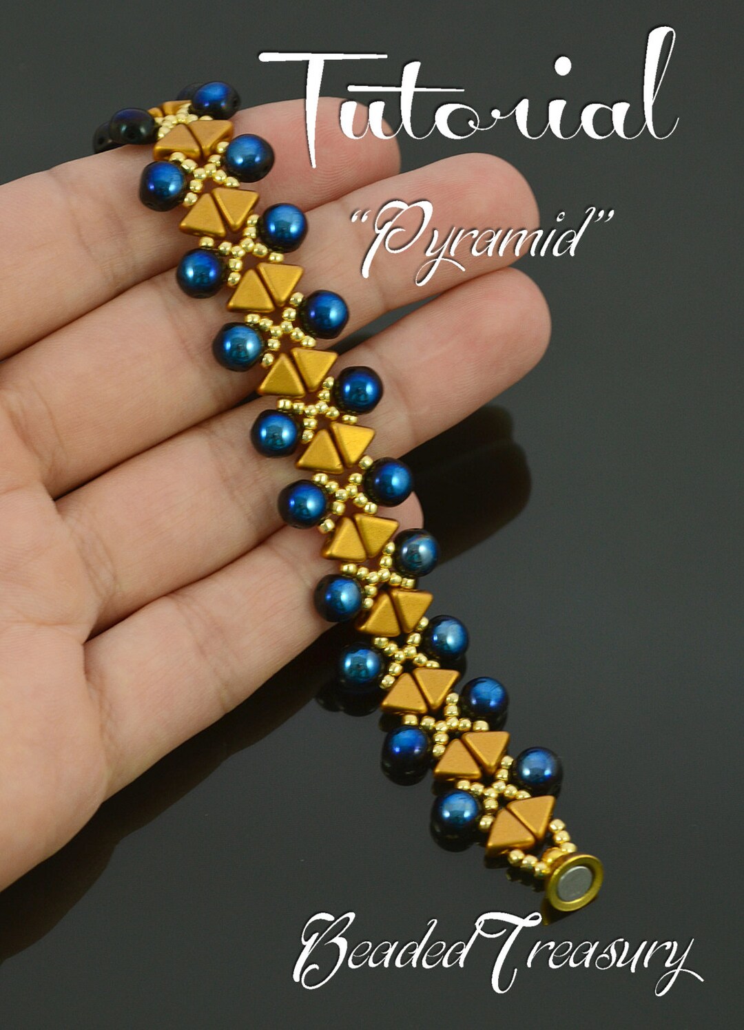 PYRAMID Beading Pattern Beading Tutorial Beaded Bracelet - Etsy