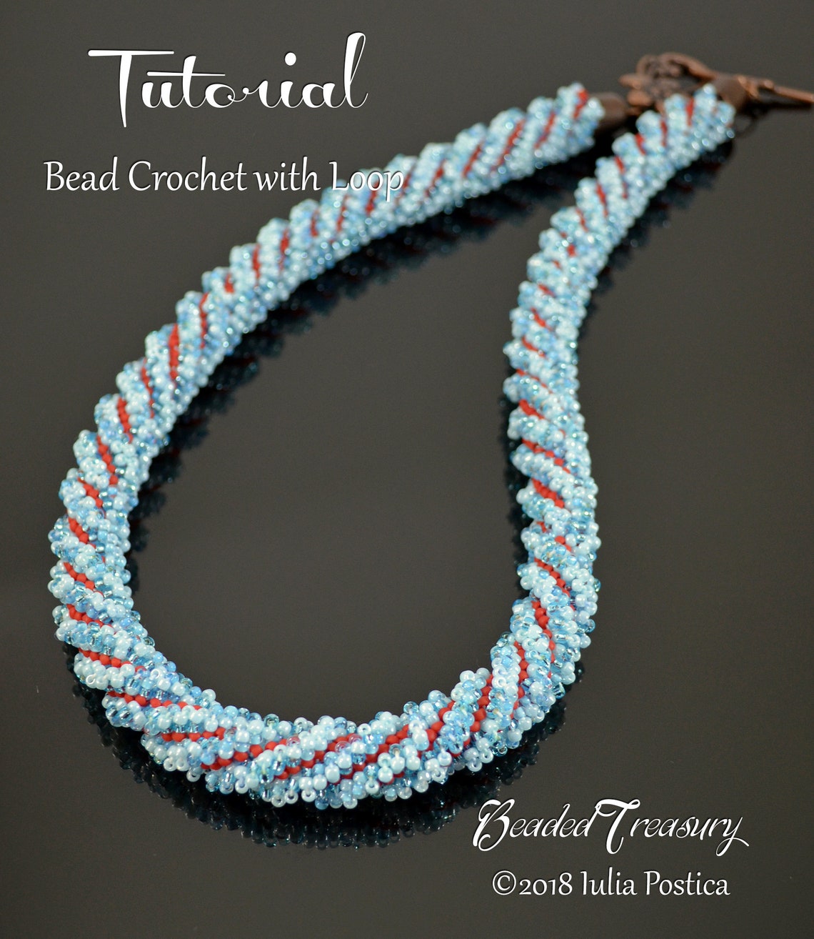 Bead Crochet With Loop Necklace Tutorial Beaded crochet rope | Etsy