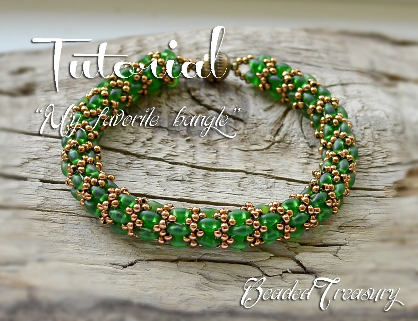 MY FAVORITE BANGLE Beading Tutorial Beaded Bracelet Pattern - Etsy