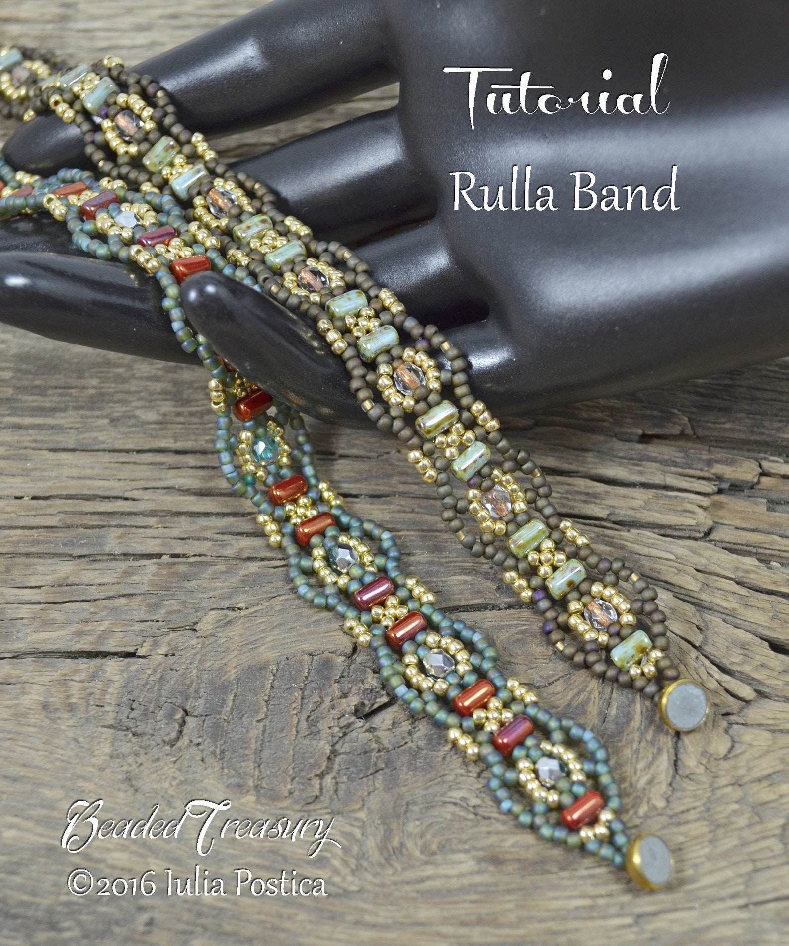 Beading Pattern RULLA BAND Bracelet Beading Tutorial With - Etsy