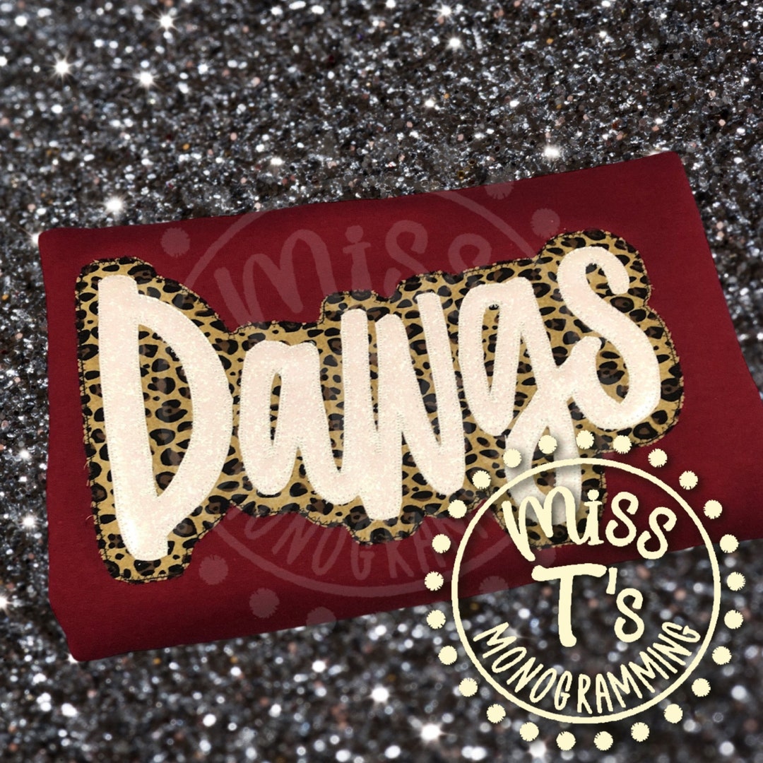 DAWGS Hand Lettered Double Stack Applique Sweatshirt. Choose Your Shirt ...