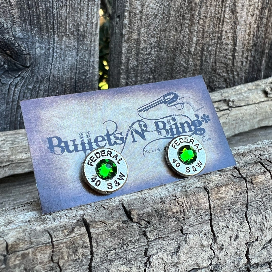 40 Federal Silver Bullet Casing Studs - Etsy