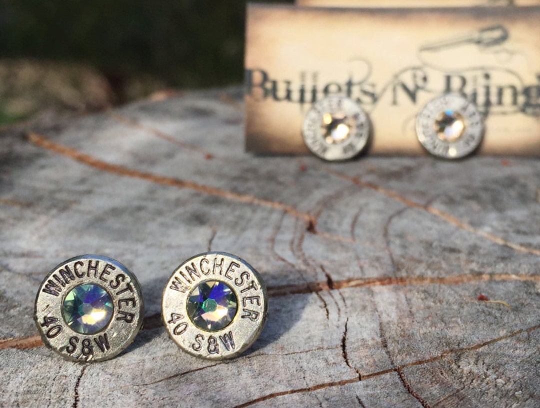 Surprise Silver Bullet Casing Studs - Etsy