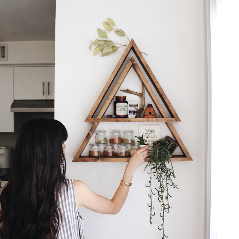 Triangle Wall Shelf - Etsy
