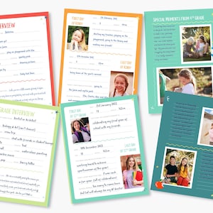 My School Years Memory Book – Full Colour, Pre-k to 12th Grade Keepsake ...