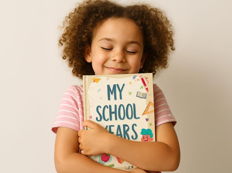 My School Years Memory Book – Full Colour, Pre-k to 12th Grade Keepsake ...