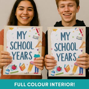 My School Years Memory Book – Full Colour, Pre-k to 12th Grade Keepsake ...