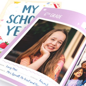 My School Years Memory Book – Full Colour, Pre-k to 12th Grade Keepsake ...