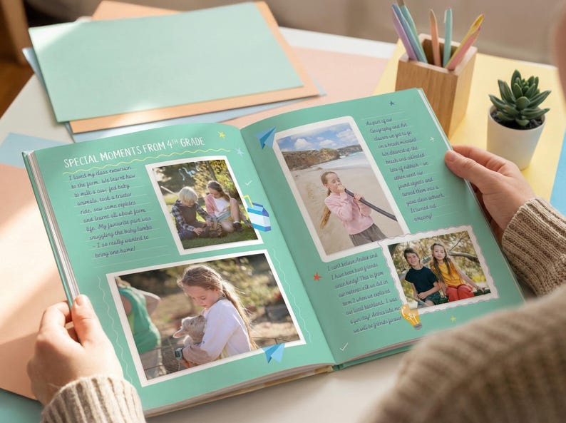 Personalized School Years Memory Book, Preschool to Graduation - Etsy