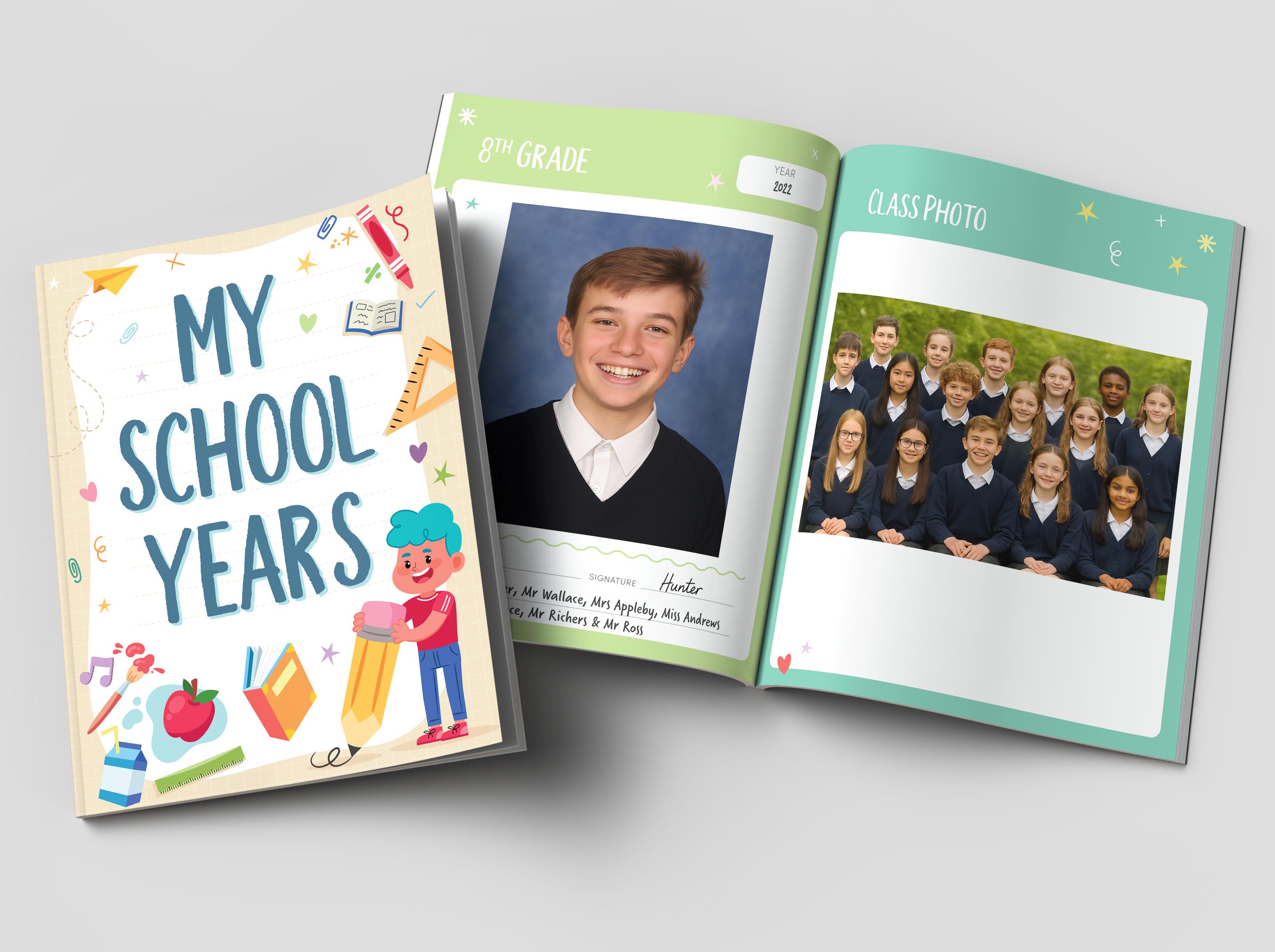 School Years Memory Book – Pre-k to 12th Grade Keepsake Journal - Etsy ...