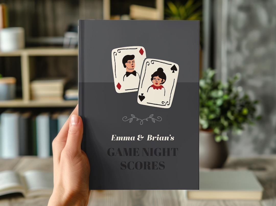 Personalized Game Night Scorebook, Custom Game Score Notebook, Fun ...