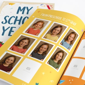 My School Years Memory Book – Full Colour, Pre-k to 12th Grade Keepsake ...
