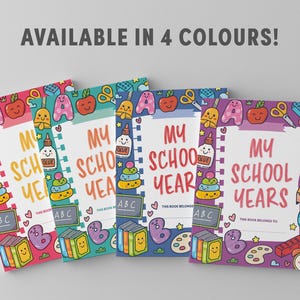 School Years Memory Book – Keepsake Journal, Pre-k to Graduation - Etsy