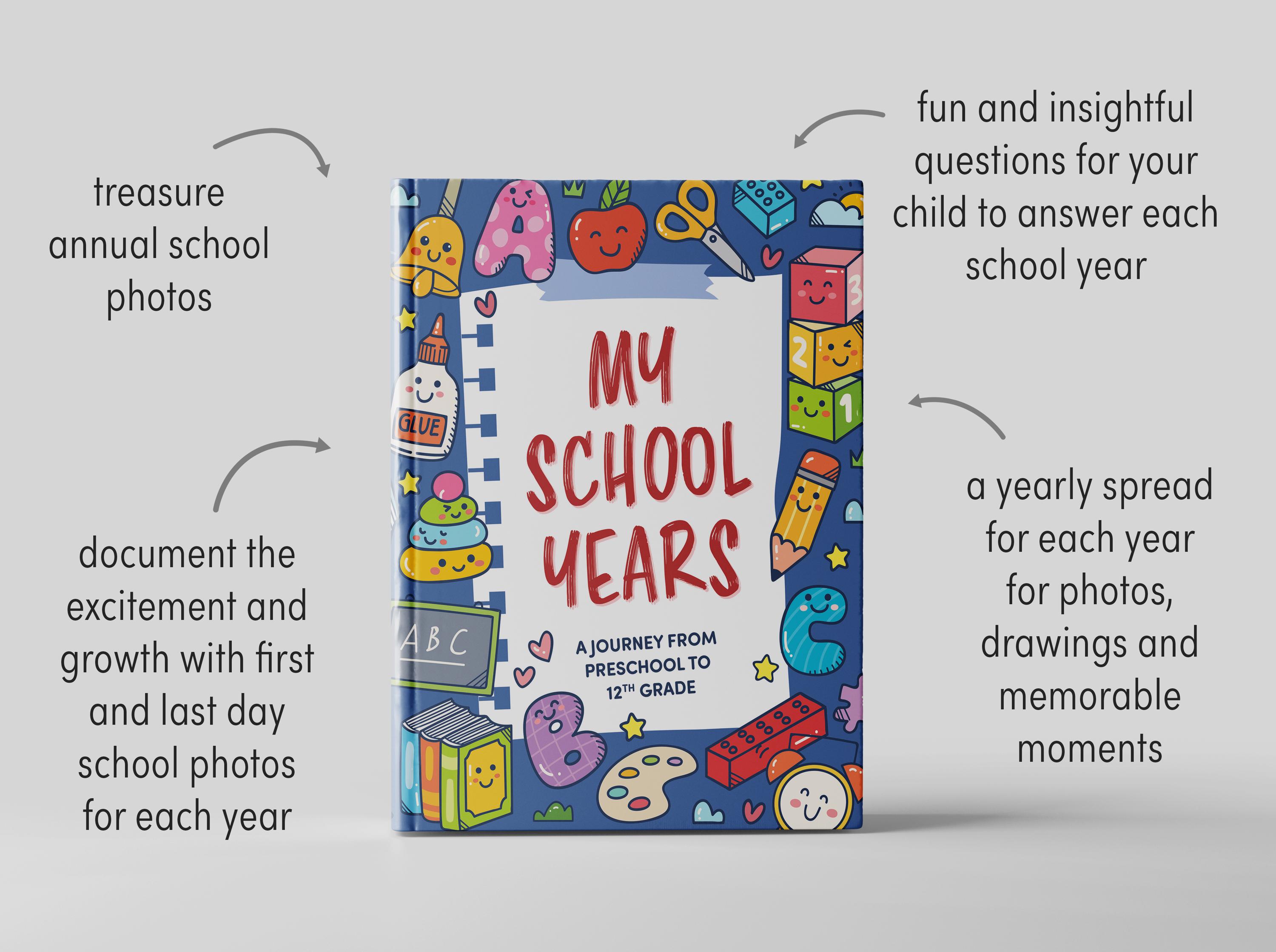 School Years Memory Book – Keepsake Journal, Pre-k to Graduation - Etsy