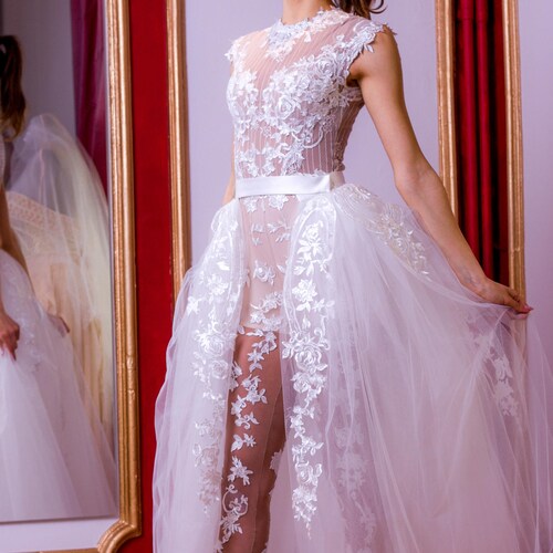 Wedding Romper Birdal or Wedding Jumper . Wedding Jumpsuit in - Etsy