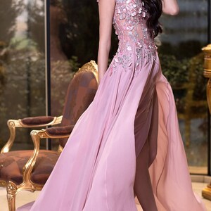 Rose Ash Mother of the Bride Dress, Long Evening Gown Prom Dress ...