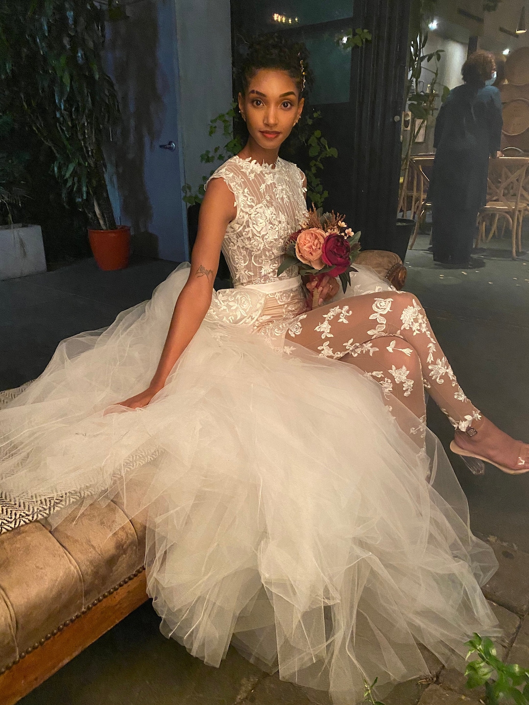 Wedding Romper, Birdal or Wedding Jumper . Wedding Jumpsuit in ...