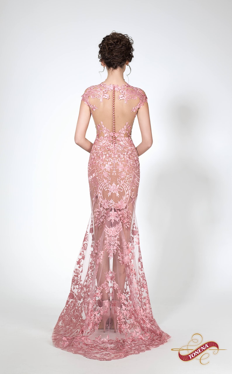 Robe de soirée ajustée super sexy robe transparente moderne | Etsy