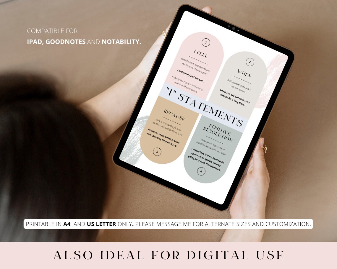 ASSERTIVE COMMUNICATION i Statements Cheat Sheet/ Improve Your ...