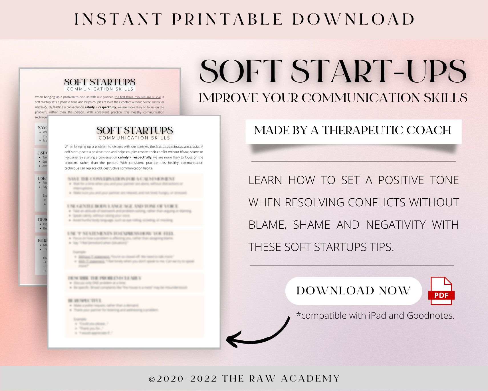 SOFT STARTUPS INFOSHEET Improve Your Communication Skills - Etsy