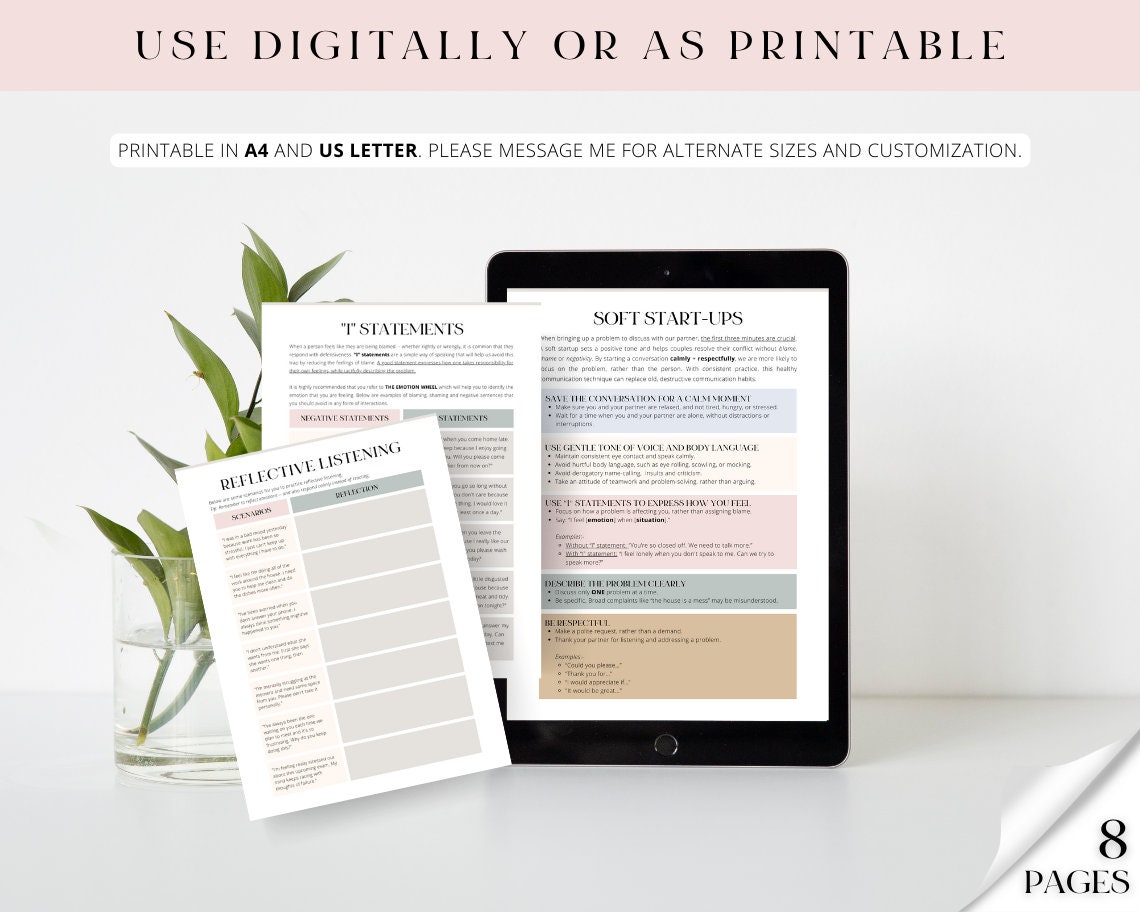 REFLECTIVE LISTENING WORKSHEETS Improve Your Communication Listening ...