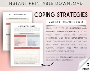 8 Types of Coping Skills Toolkit for Emotional Regulation, Self-care ...