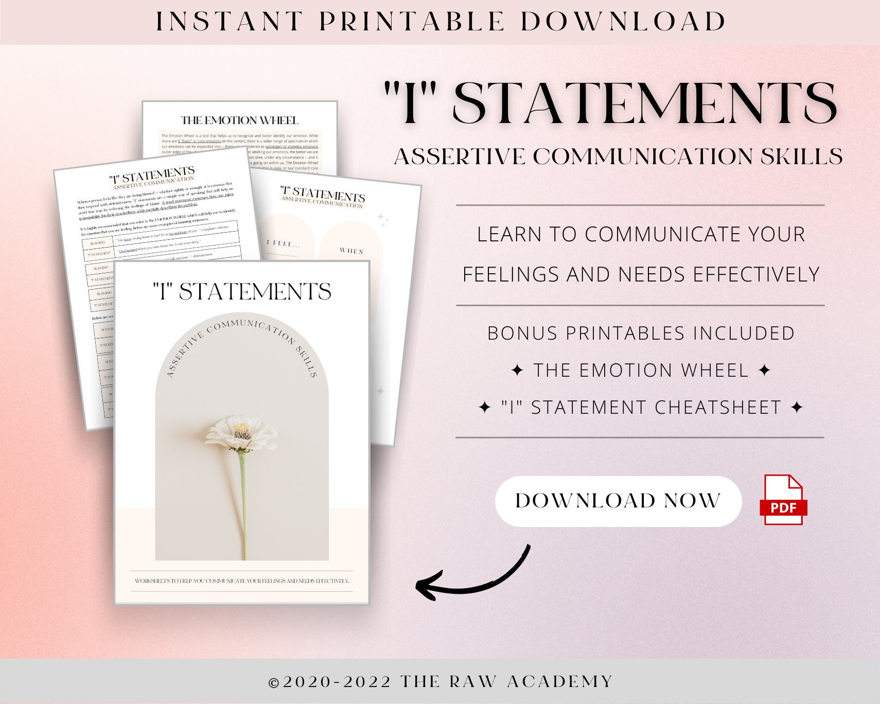 I Statement Worksheets