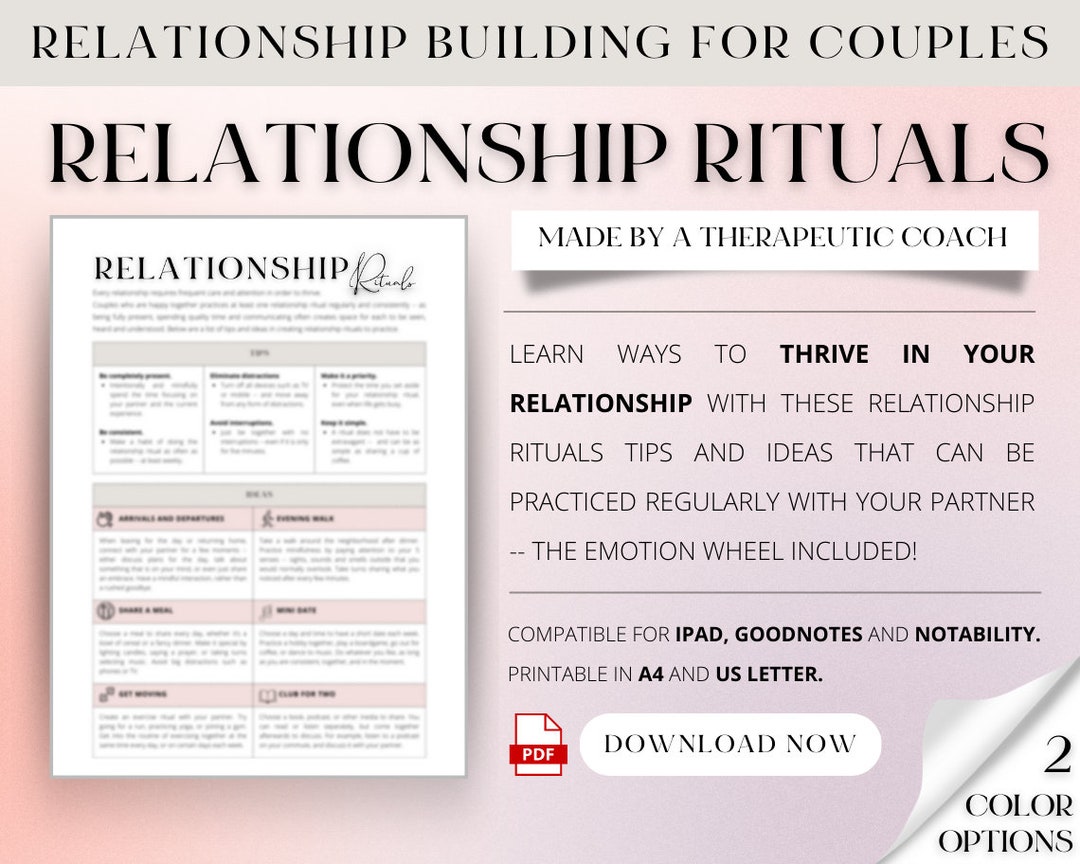 RELATIONSHIP RITUALS INFOSHEET Relationship Building for Couples ...