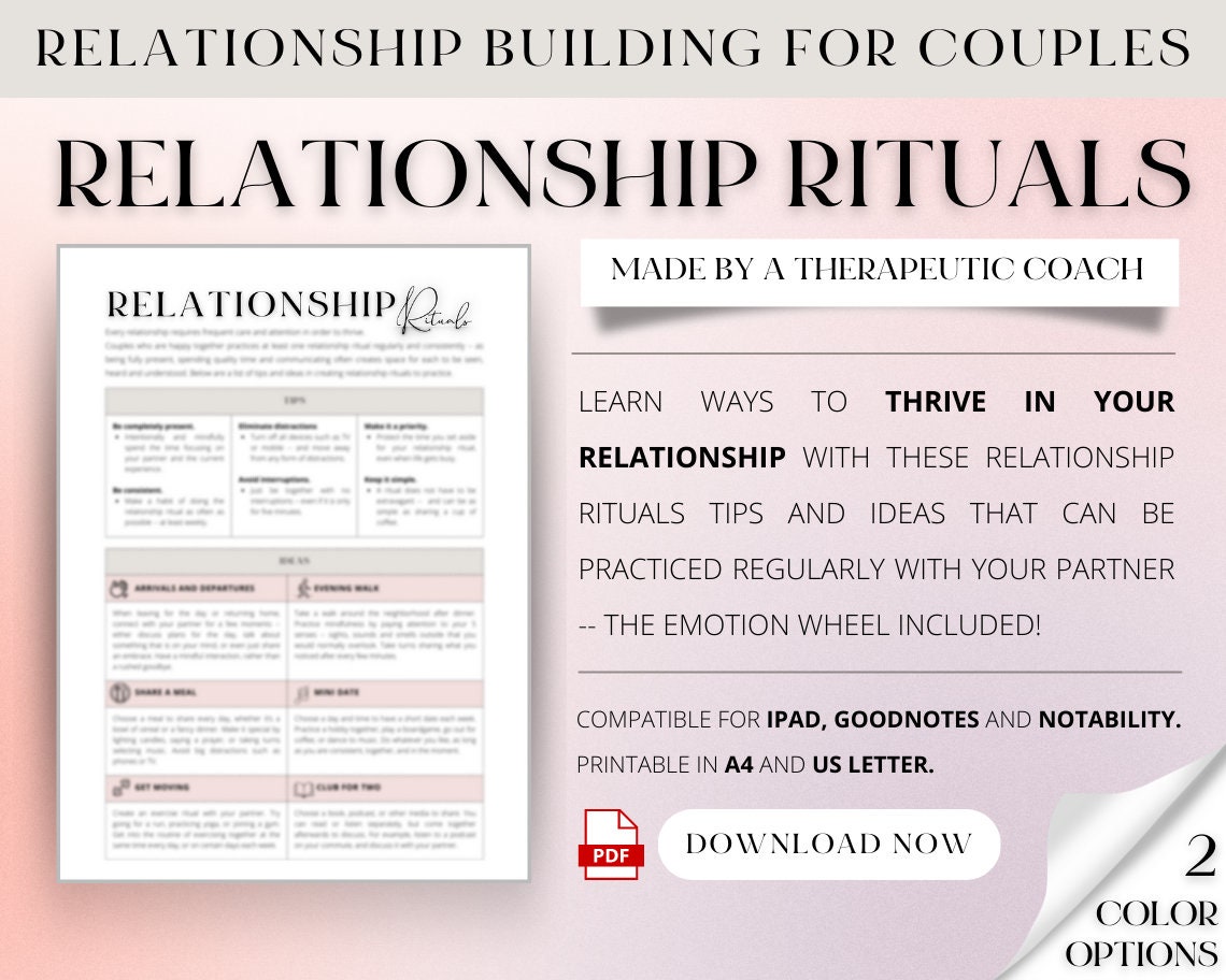 RELATIONSHIP RITUALS INFOSHEET Relationship Building for Couples ...
