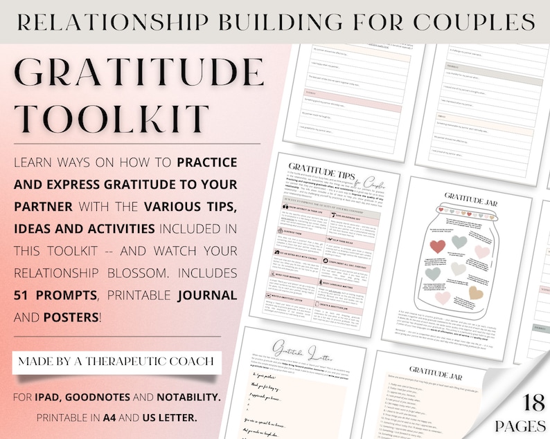 COUPLES GRATITUDE TOOLKIT -- Relationship Building and Healing for ...