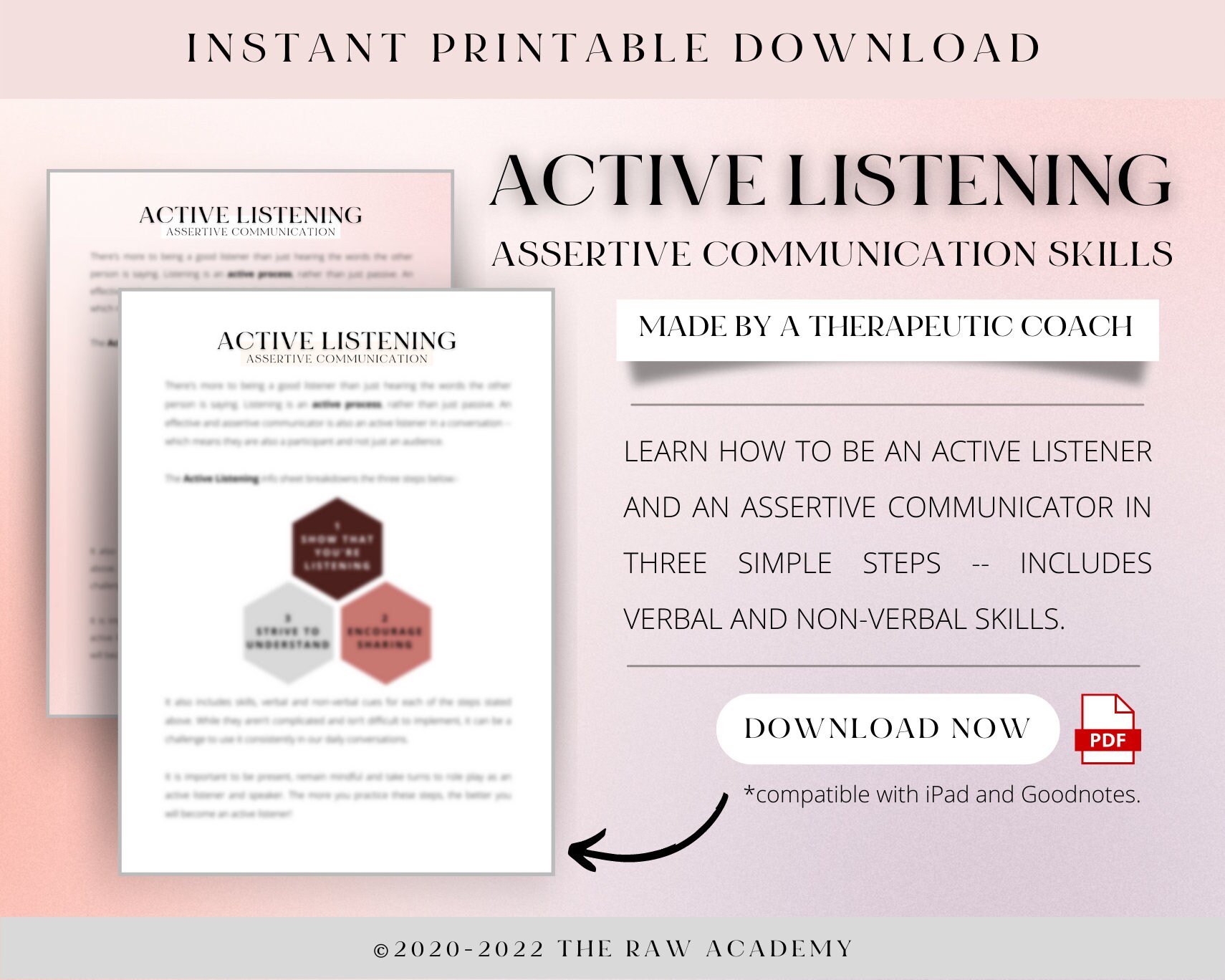 ACTIVE LISTENING INFOSHEET Improve Your Communication Skills Conflict ...