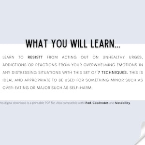 DBT RESISTT TECHNIQUE -- Distress Tolerance Skills | Emotional ...