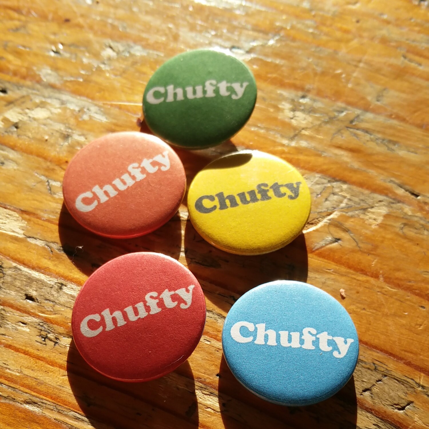 Chufty Badge Set X5 - Etsy UK