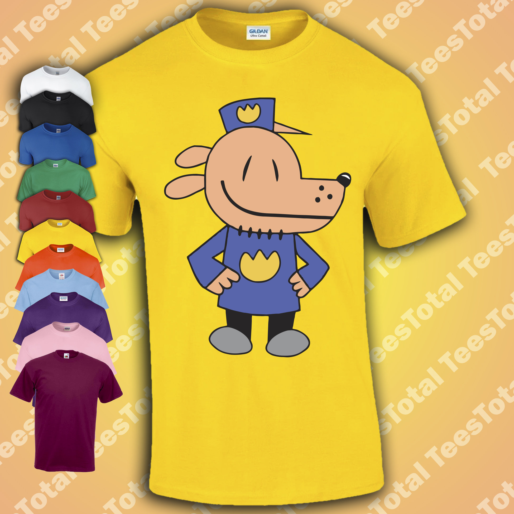 Dog Man T-shirt WORLD BOOK DAY Costume Kids Personalised - Etsy Ireland