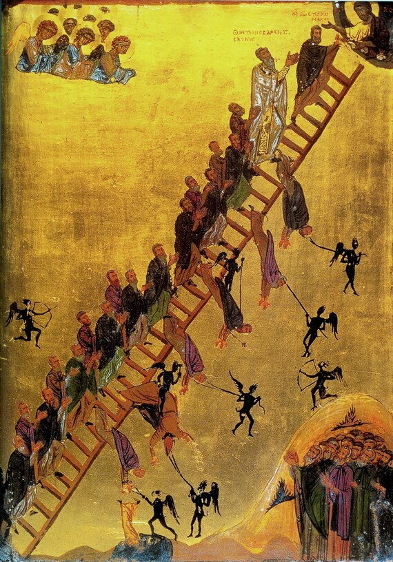 The Ladder of Divine Ascent Classic Art Poster Print Ladder - Etsy