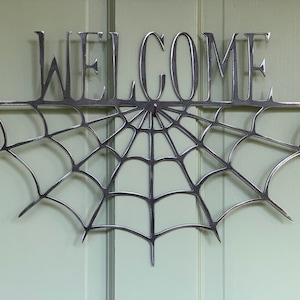Custom Metal Spider Web Sign - Etsy