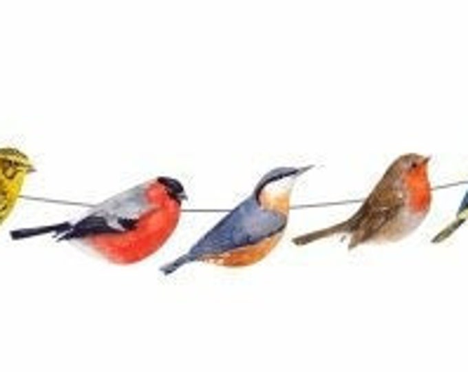 Garland With Birds on Metal Cord Designed by Sopia Drescher - Etsy