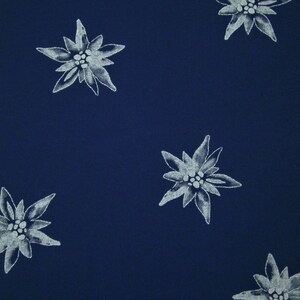 0,5 M Printed Cotton Fabric edelweiss 150 Cm W. - Etsy