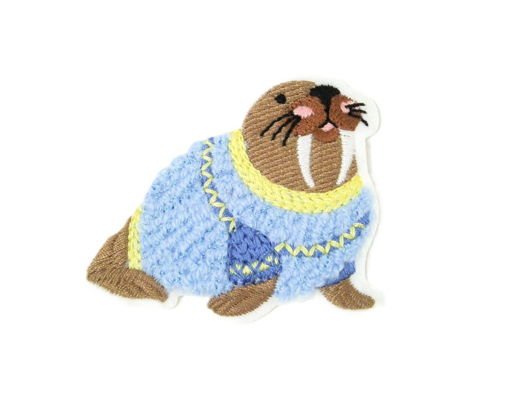 Iron on Label Walrus - Etsy
