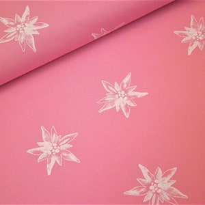 0,5 M Printed Cotton Fabric edelweiss 150 Cm W. - Etsy