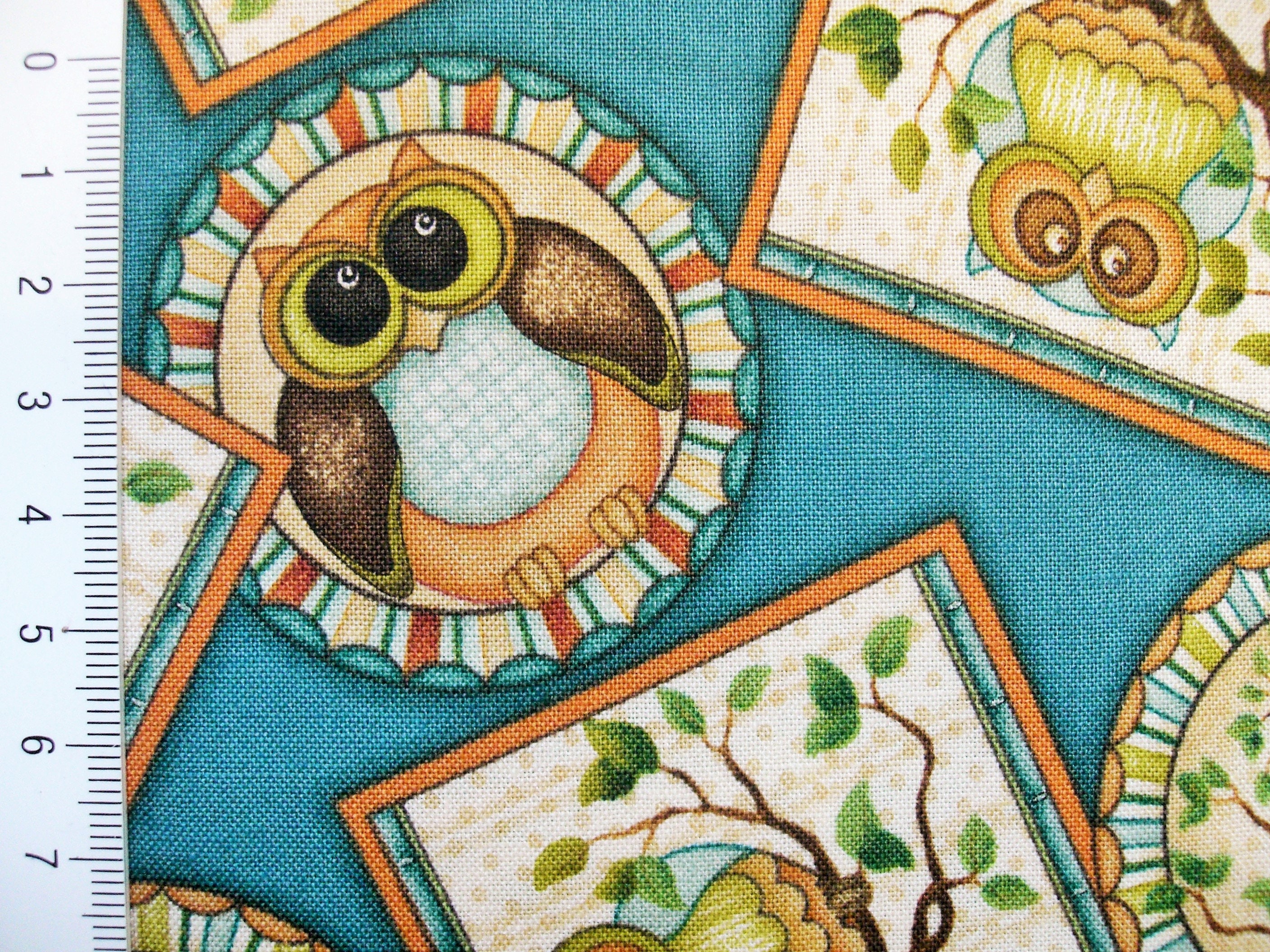 05 M Printed Cotton Fabric owls-eyes Collection - Etsy
